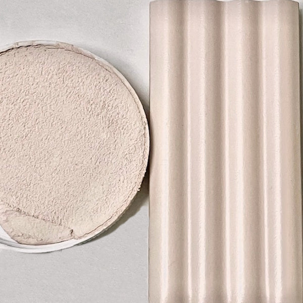 XC Custom Moshe Light Pink Corrugated Tile in Sanded Tile Grout – Grout360